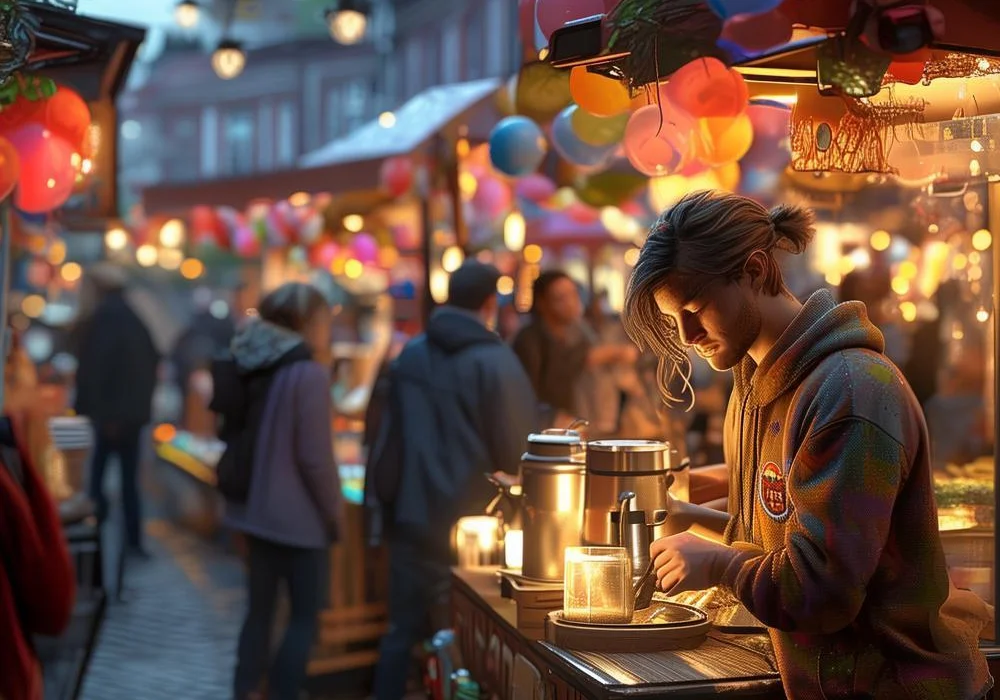 摆摊指南：如何挑选颜色鲜艳的摆摊路灯，让你的摊位夜市中脱颖而出？ - 测根摆摊
